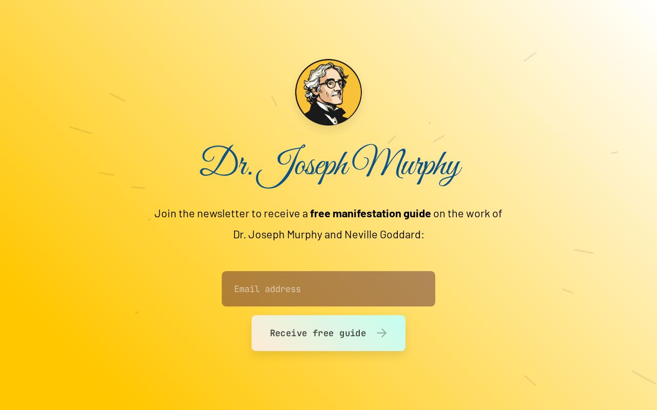 Dr. Joseph Murphy | Infinite Spirit Newsletter